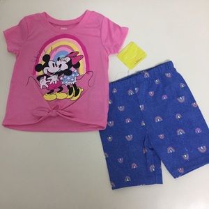 Disney | Matching Sets | Disney Minnie Mouse Cute Shorts Set | Poshmark